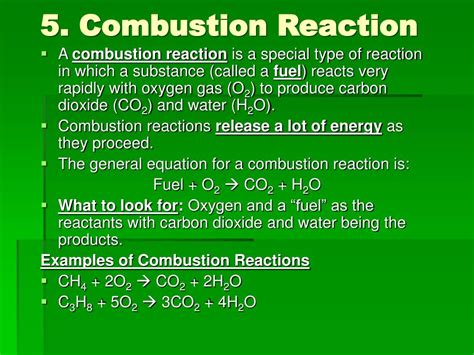 Ppt Types Of Chemical Reactions Powerpoint Presentation Free Download Id