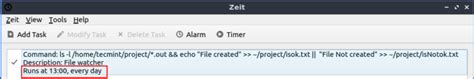 Zeit A Gui Tool To Schedule Cron And At Jobs In Linux