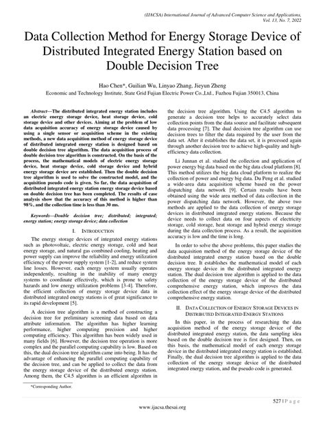 Pdf Data Collection Method For Energy Storage Device Of Distributed