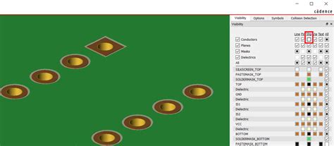 3d View Via Shows It Is Covered With Dynamic Copper Allegro X Pcb