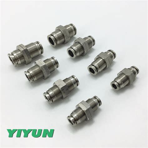 China Metal Joint Smc Type Kq2ge Series Stainless Steel Bulkhead