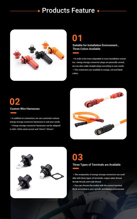 Elecbee A Energy Battery Storage Connector Plug Male Right Angle Mm Mm Ip Black