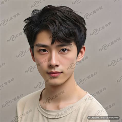 Ai创作图男生寸头图 昵图网