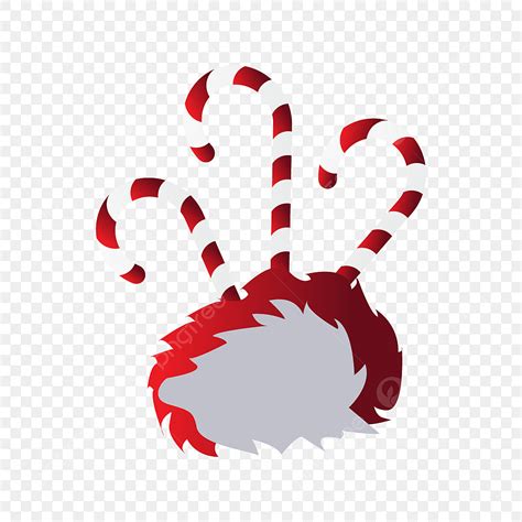 Candy Cane Flat Vector Hd Png Images Candy Canes Transparent Background Candy Canes