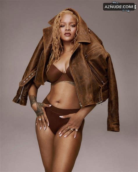Rihanna Sexy Photoshoot Posing Her Alluring Body Wearing A Hot Brown