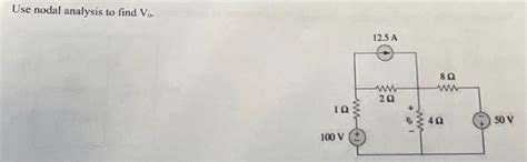 Solved Use Nodal Analysis To Find Vo Chegg Com