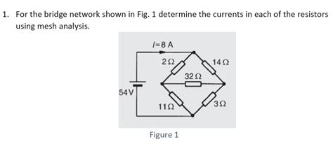 Solved For The Bridge Network Shown In Fig Determine Chegg