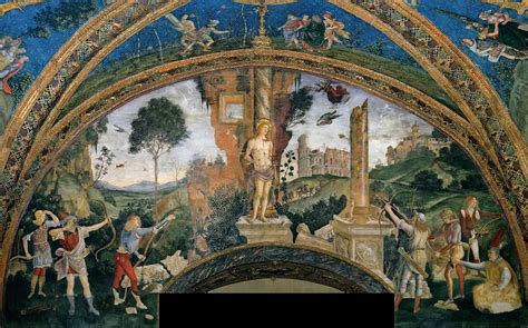 Мученичество святого Себастьяна картина — Пинтуриккьо Бернардино ди Бетто