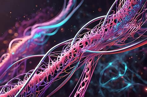 Premium Photo 3d Rendering Neural Patterns Background