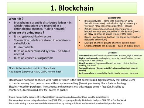 Leveraging Blockchain Technology For Agriculture Value Chain Pptx