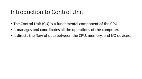 Control Unit Hardwired Vs Microprogrammed Pptx