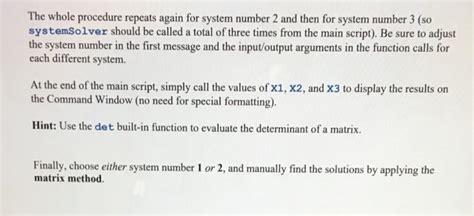 Solved Upon Running The Program MATLAB Should Immediately Chegg