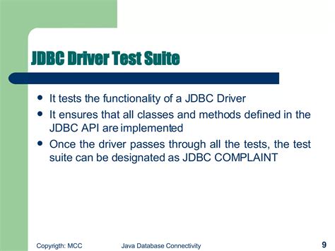 Java Database Connectivity Ppt