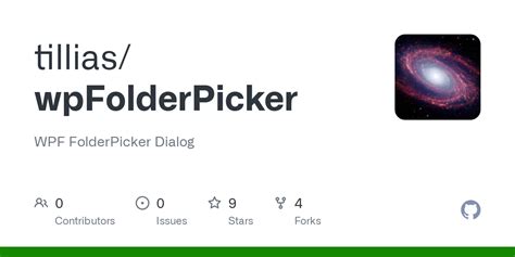 Github Tillias Wpfolderpicker Wpf Folderpicker Dialog