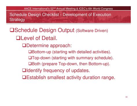 Schedule Design Aace Pdf