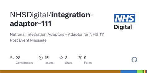 Github Nhsdigitalintegration Adaptor 111 National Integration Adaptors Adaptor For Nhs 111