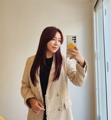 2023년 겨울염색 플럼브라운 염색 차홍룸가로수길점 김세미 네이버 블로그