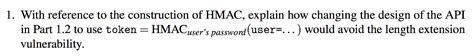 With Reference To The Construction Of Hmac Explain