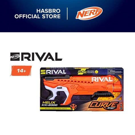 Hasbro Nerf Rival Curve Shot Helix Xxi 2000 Blaster Fire Rounds To Curve Left Right