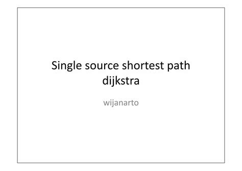 pdf single source shortest path dijkstraeprints dinus ac id 14265 1