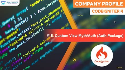 15 Custom View Tampilan Myth Auth Codeigniter 4 Youtube