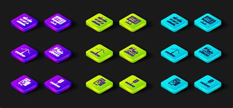 기차 차에 화장실을 설정 기차 신호등 철도 빈티지 기관차 티켓을 구입하는 티켓 사무실과 철도 트랙 아이콘을 종료합니다 벡터 3차원 형태에 대한 스톡 벡터 아트 및 기타