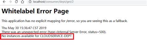 Spring Cloud Ribbon Java Lang IllegalStateException No Instances