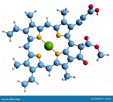 3d Image Of Chlorophyll C2 Skeletal Formula Stock Illustration Illustration Of Transfer