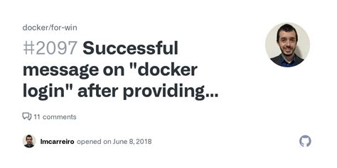 Successful Message On Docker Login After Providing Wrong Credentials