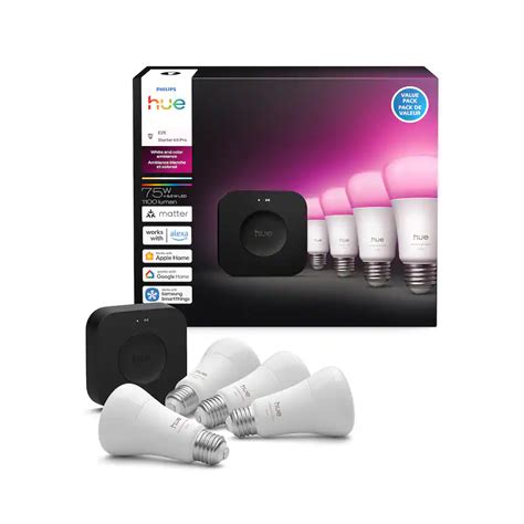 Philips Hue Wca 1100 Lumen A19 E26 4 Kit V3 591909 Best Buy