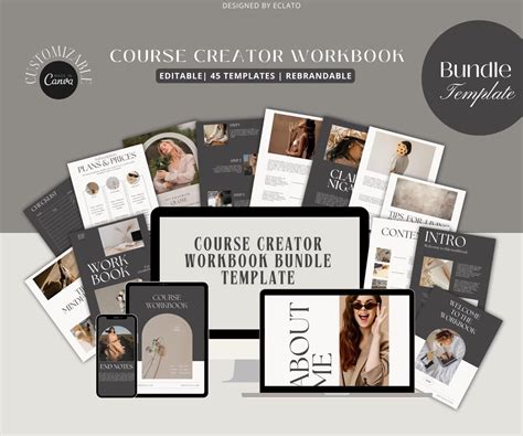 Course Creator Bundle Template Canva Bundle Template Coaching