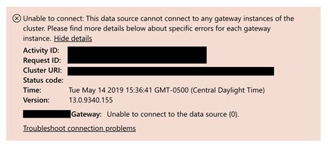 solved [data gateway] unable to connect to the data sourc