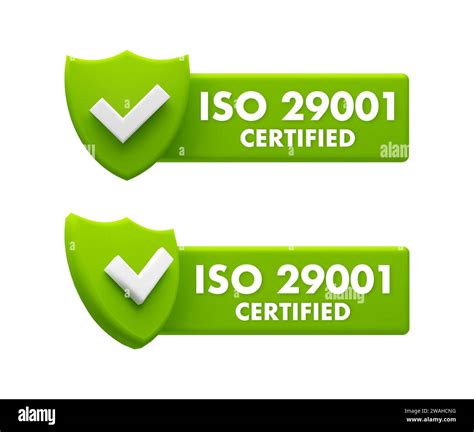Iso 29001 Certified Badges Oil And Gas Industry Quality Management