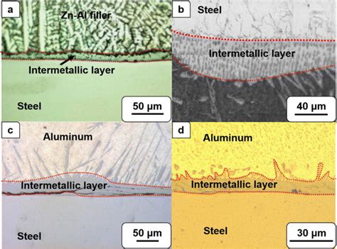 Metallographic Picture Of Intermetallic Reaction Layer A
