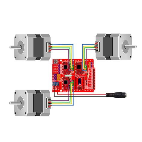 花雕学编程Arduino动手做 Arduino CNC Shield V 步进电机拓展模块 Makelog 造物记