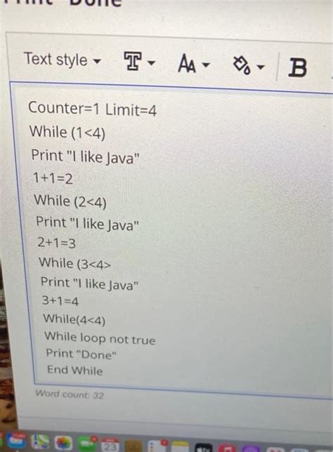 Solved What Does The Pseudocode Print Show All Steps Set