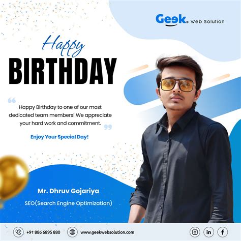 Geek Web Solution On Linkedin Birthday Geekwebsolution Teamappreciation Surat Birthdayvibes
