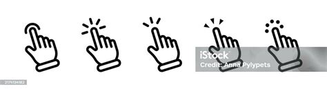 hand cursor icons click cursor icons pointer cursor Ñomputer mouse icon