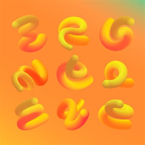 Premium Vector Realistic 3d Abstract Shape Set