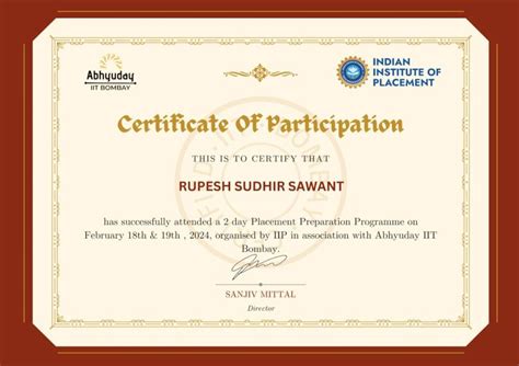 Rupesh Sawant On Linkedin Placementpreparation Iitbombay