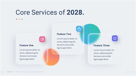 Универсальный шаблон для презентаций в стекломорфном стиле Artsobranie