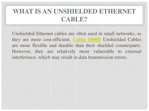 PPT How To Choose Cat6a Shielded Vs Unshielded Ethernet PowerPoint Presentation ID 11199820