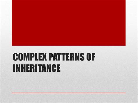 PPT Complex Inheritance And Human Heredity PowerPoint Presentation Free Download ID