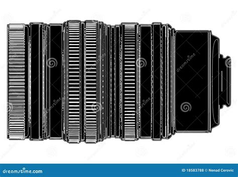 Objective Of The Camera Vector 02 Stock Vector Illustration Of Media Glass 18583788