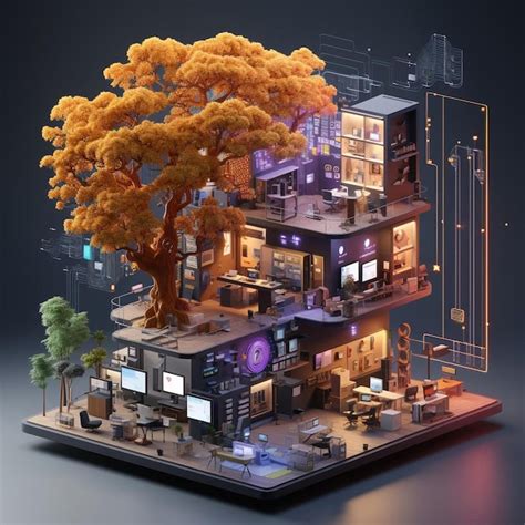 Premium Photo Ai Company Software Development Design