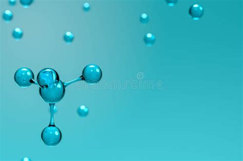 Crystal Clear 3d Molecular Structure Scientific Visualization Design 3d