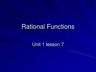 PPT Rational Functions PowerPoint Presentation Free Download ID 1223910
