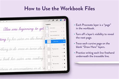 Alice In Wonderland Cursive Handwriting Procreate Kit Molly Suber Thorpe