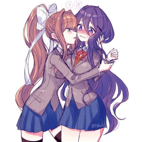 Monika Wants Some Yuri With Yuri Literature Club Literature Yuri Anime
