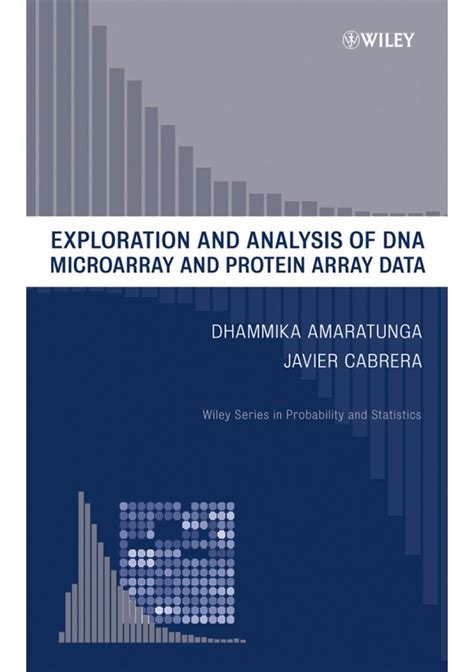 Exploration And Analysis Of Dna Microarray And Protein Array Data Nhbs Academic And Professional